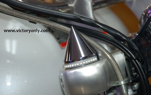 Fork Covers Spike Chrome Turn Signal Led | Victory Only