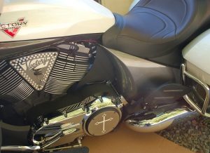 Engine Cover Cross black chrome red Victory Only Accessories