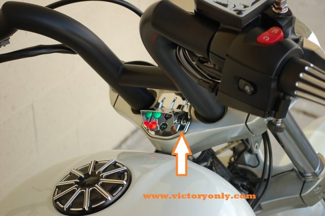 Light Visor Indicator Lights Victory Black / Chrome Victory Motorcycle ...