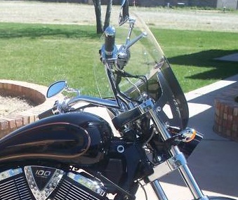 Victory Motorcycle Memphis Fats Windshield 22 inch Wide Victory Only ...