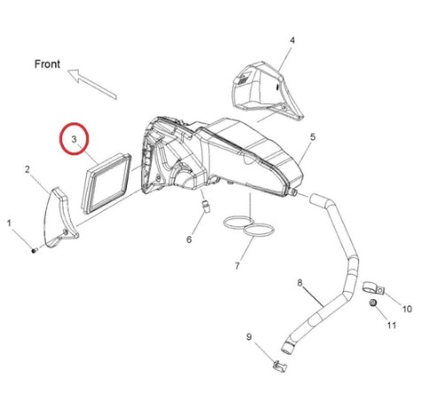 Air Filter Victory Steel Frame 08-17 Victory Oem Replacement Victory ...