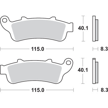 Victory Vision Brake Pads Front Sintered Metal by SBS Victory ...