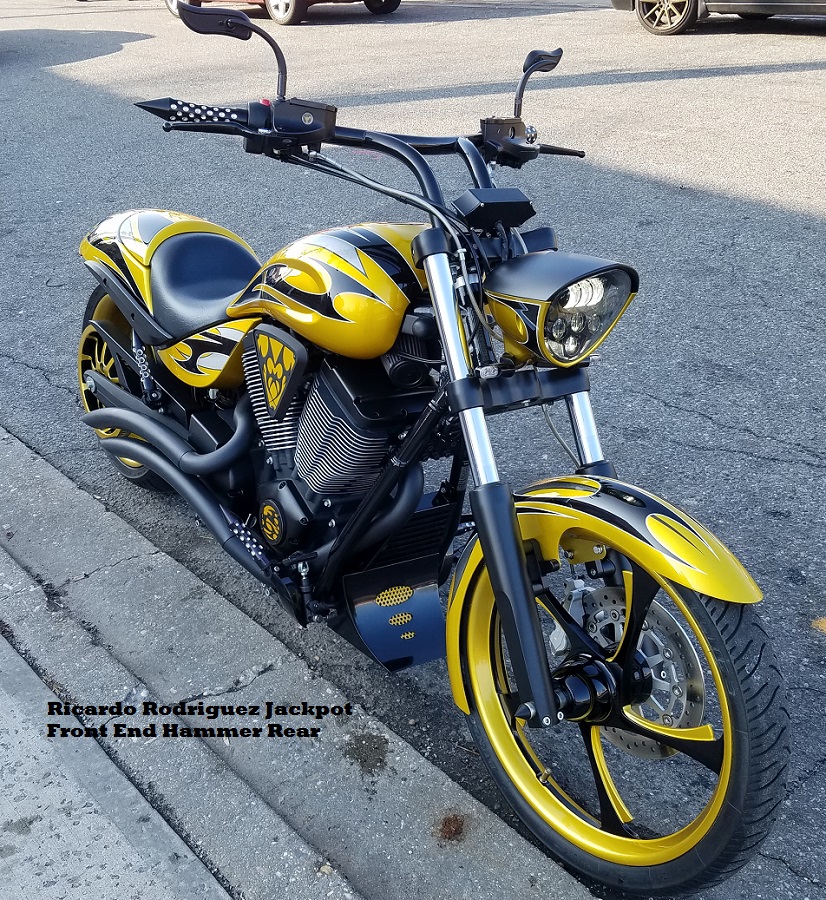 Custom Victory Motorcycle Jackpot Front End Hammer Rear chin spoiler ...