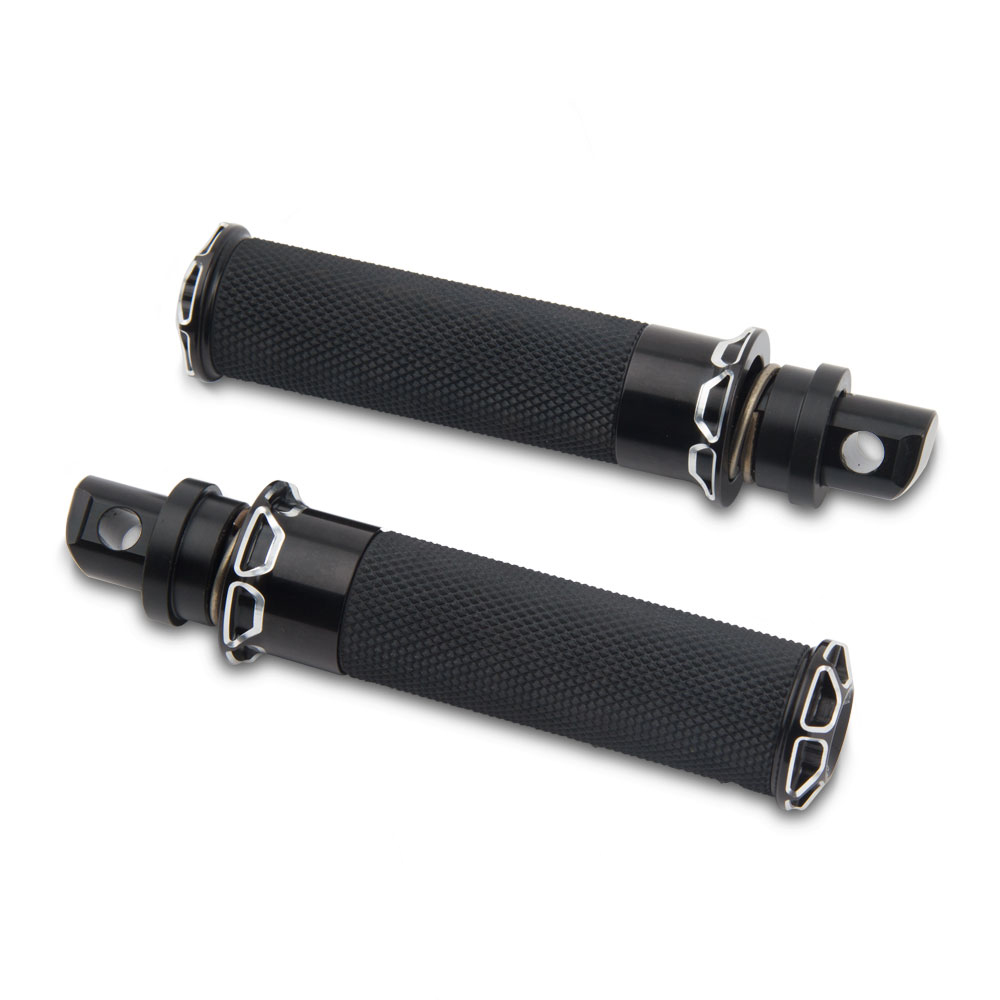Footpegs Knurled and Linear rubber Chrome Victory Only Motorcycles