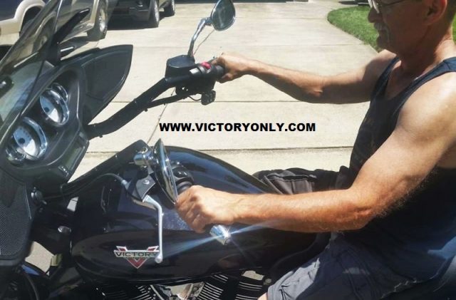 VICTORY CROSS COUNTRY VERTICALLY CHALLENGED + 3 APE HANGER HANDLEBARS ...