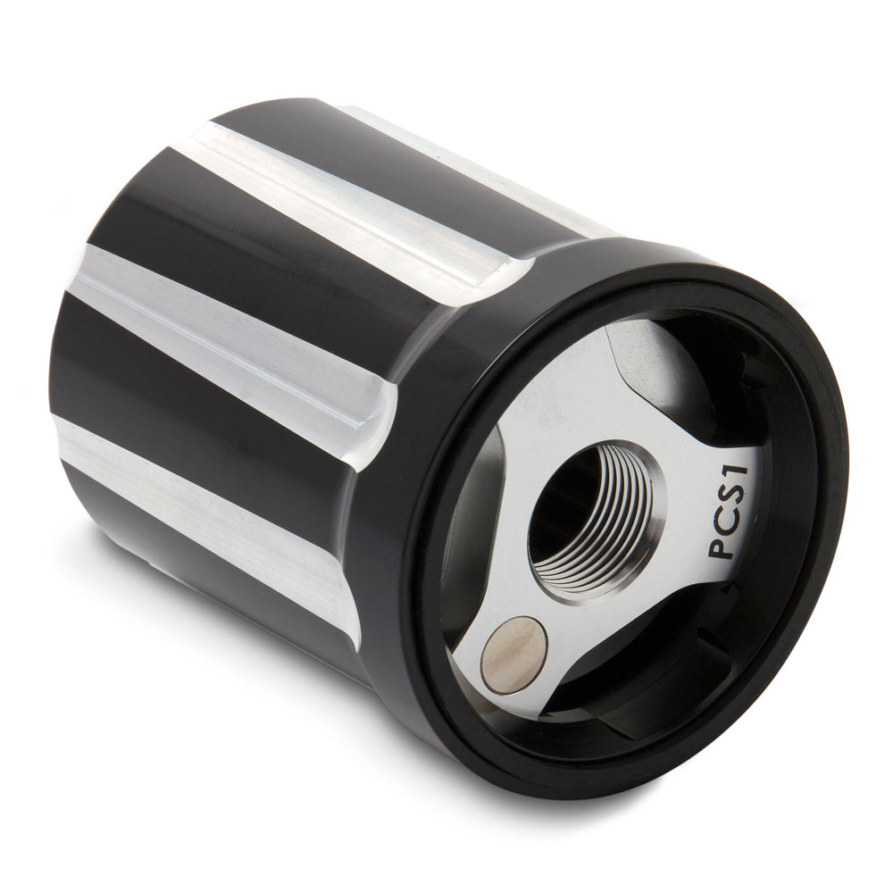 Victory Motorcycle Oil Filter Custom Housing Ness Black or Chrome ...
