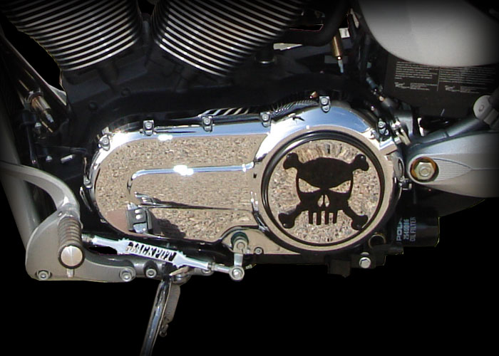 Victory Motorcycle Engine Cover Skull and Bones Victory Only Motorcycle ...
