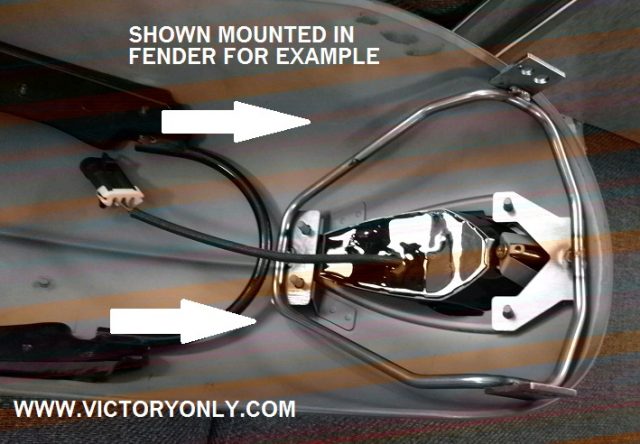 REAR BULLET LIGHT MOUNTING BRACKET RELOCATION KIT VEGAS HIGHBALL GUNNER ...