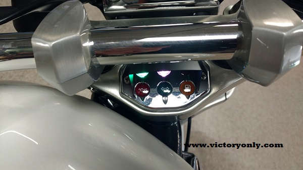 Light Visor Indicator Lights Victory Black / Chrome | Victory Only