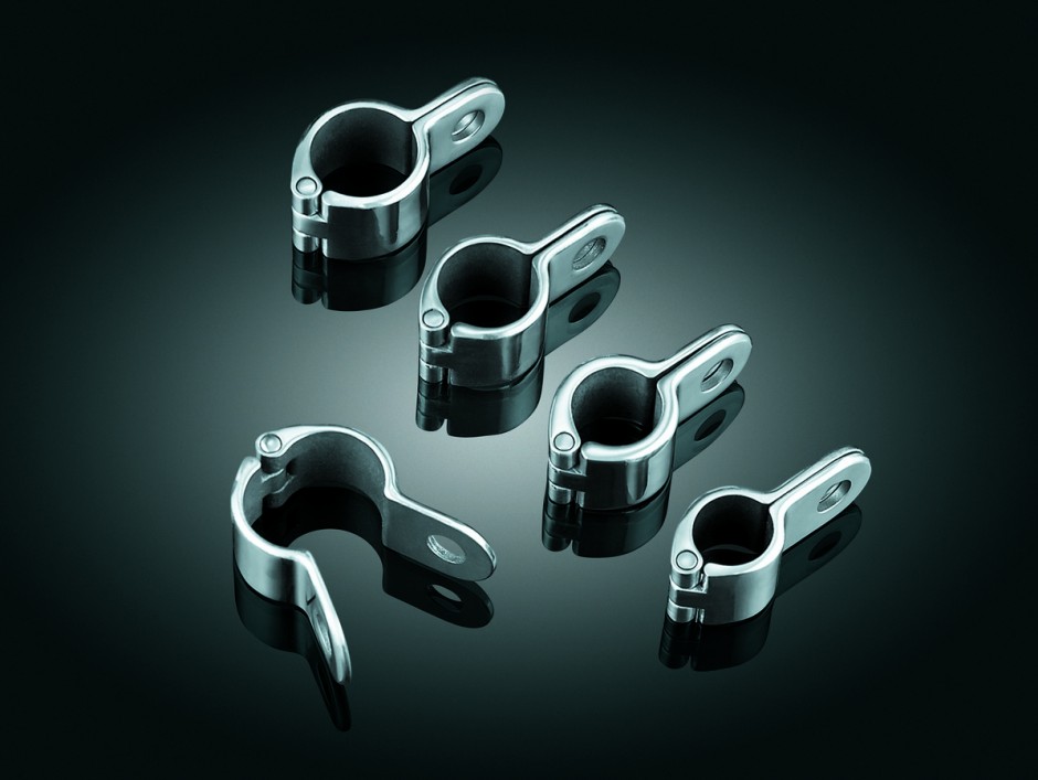 Victory Motorcycle Quick Clamp 1/2" hole for 1 1/4" engine guards tubing